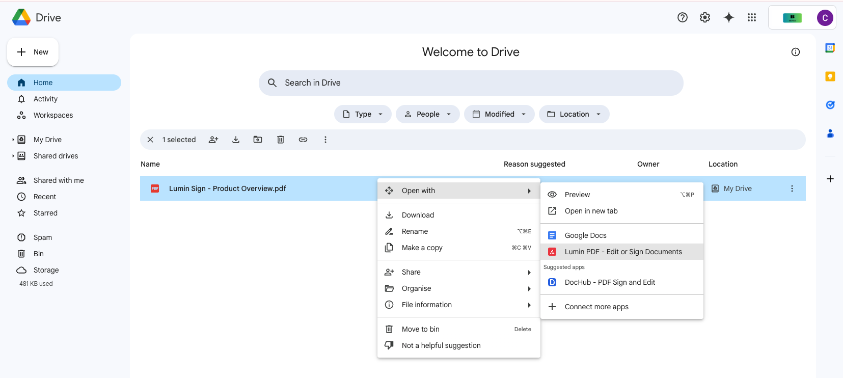 Getting started with Lumin and Google Workspace