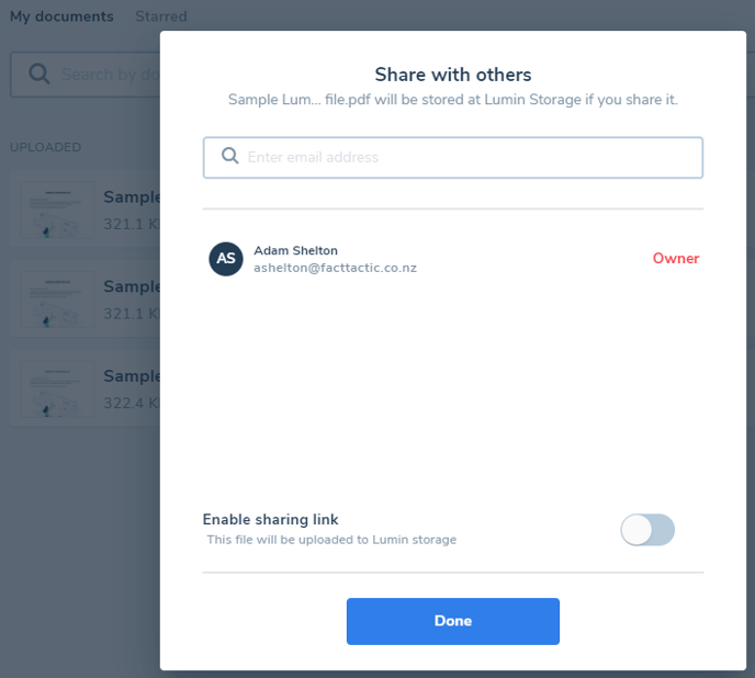 How do I share a file?