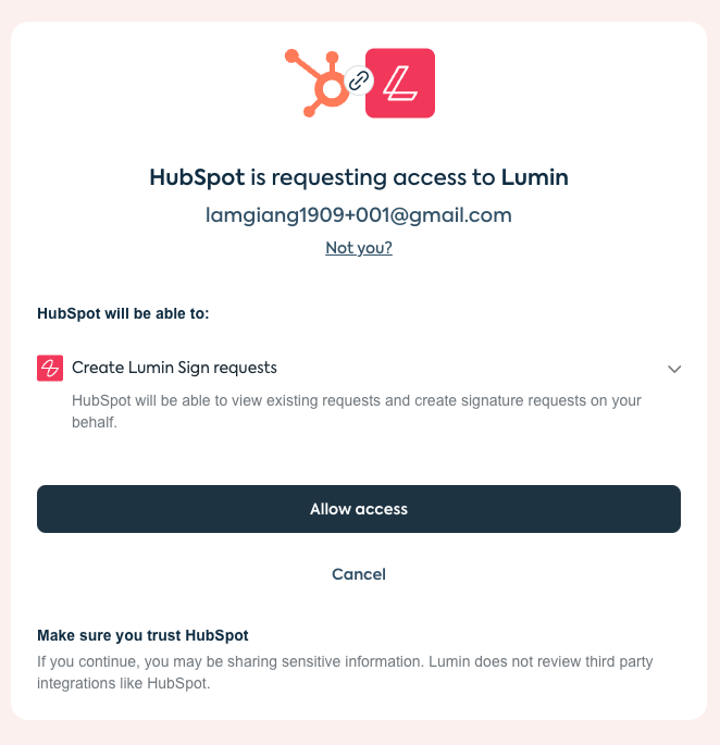 Integrating Lumin with HubSpot