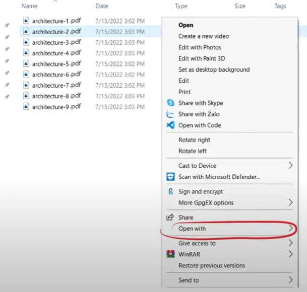 How do I set Lumin as my default PDF viewer on a Windows device?