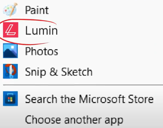 How do I set Lumin as my default PDF viewer on a Windows device?
