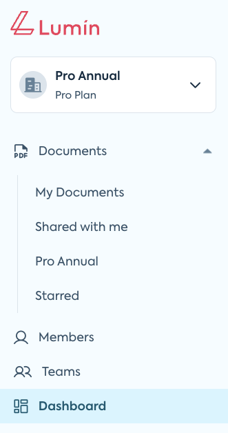 How to download your Lumin account data