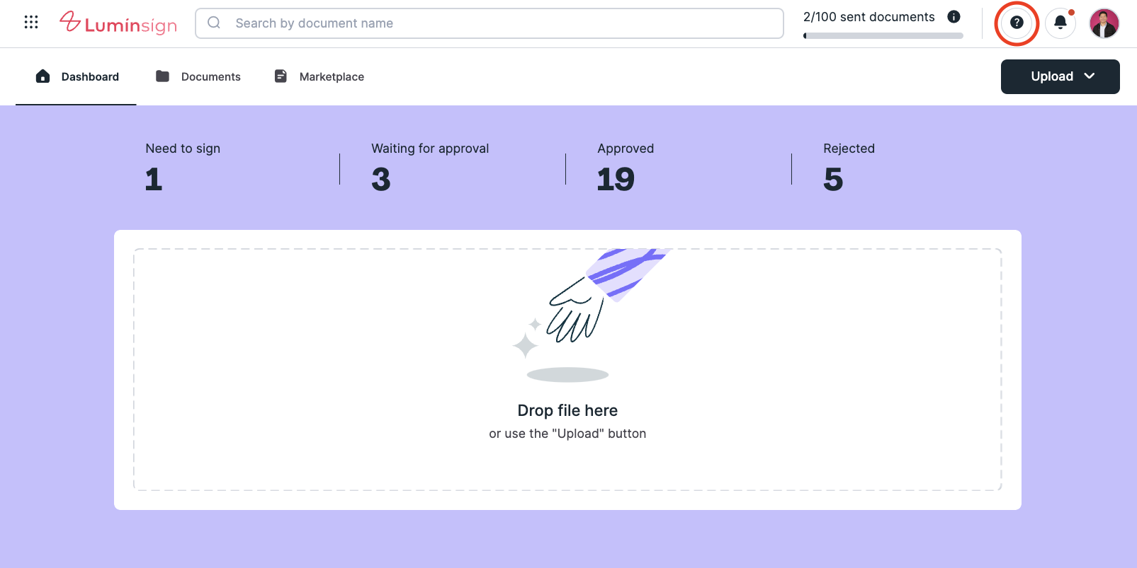 How do I find Lumin or the Lumin Sign Help Center?