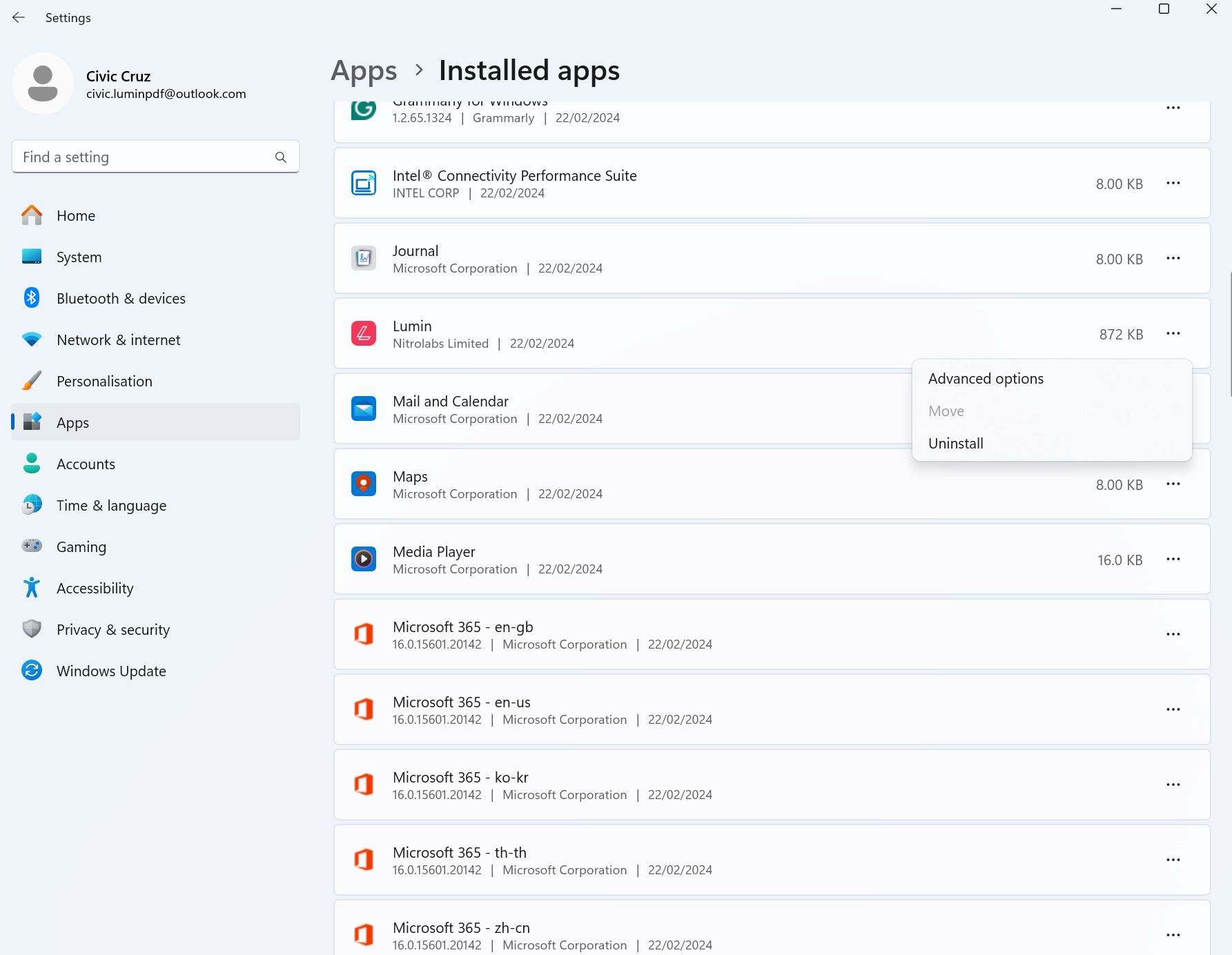 How to uninstall the Lumin desktop app (Windows OS)