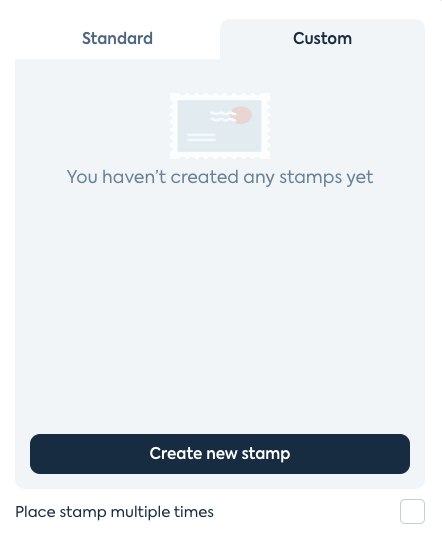 How do I create a rubber stamp?