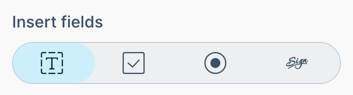 How do I add fillable fields to my document?