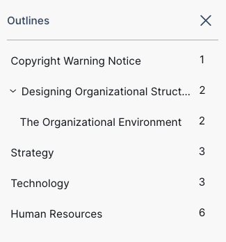 How do I create and view a document's outline?