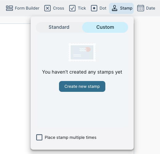 How do I create a rubber stamp?