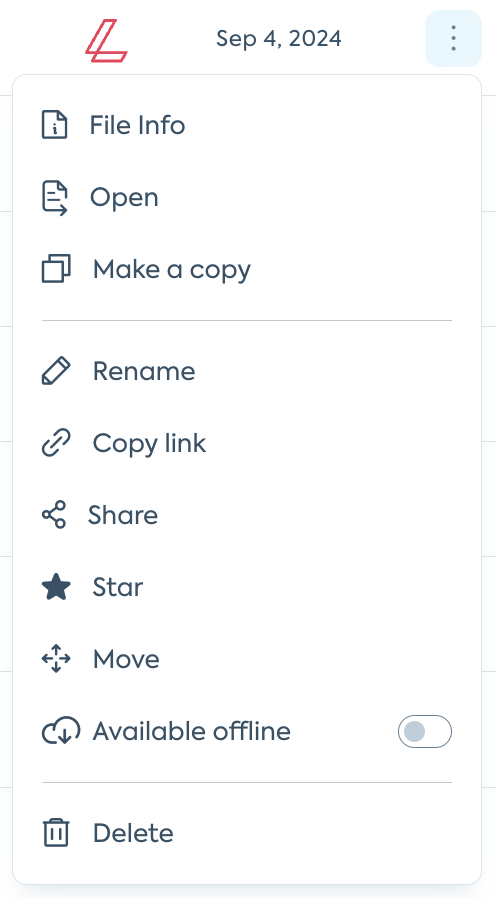 How do I work on my document offline?