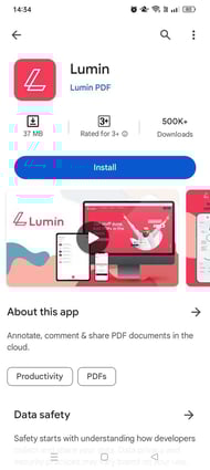 How do I download the Lumin app?