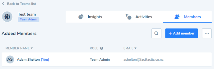 How do I add members to my team?