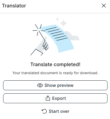 How do I translate a PDF?