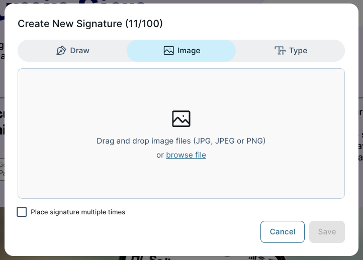 How do I add a signature to a PDF document?