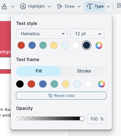 How do I change my text font and style?