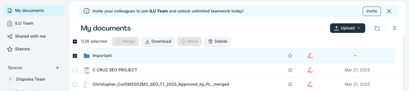 How do I download folders?