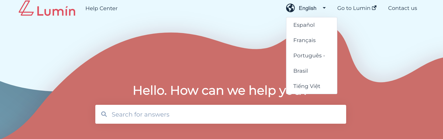 How do I change Lumin's Operating Language?